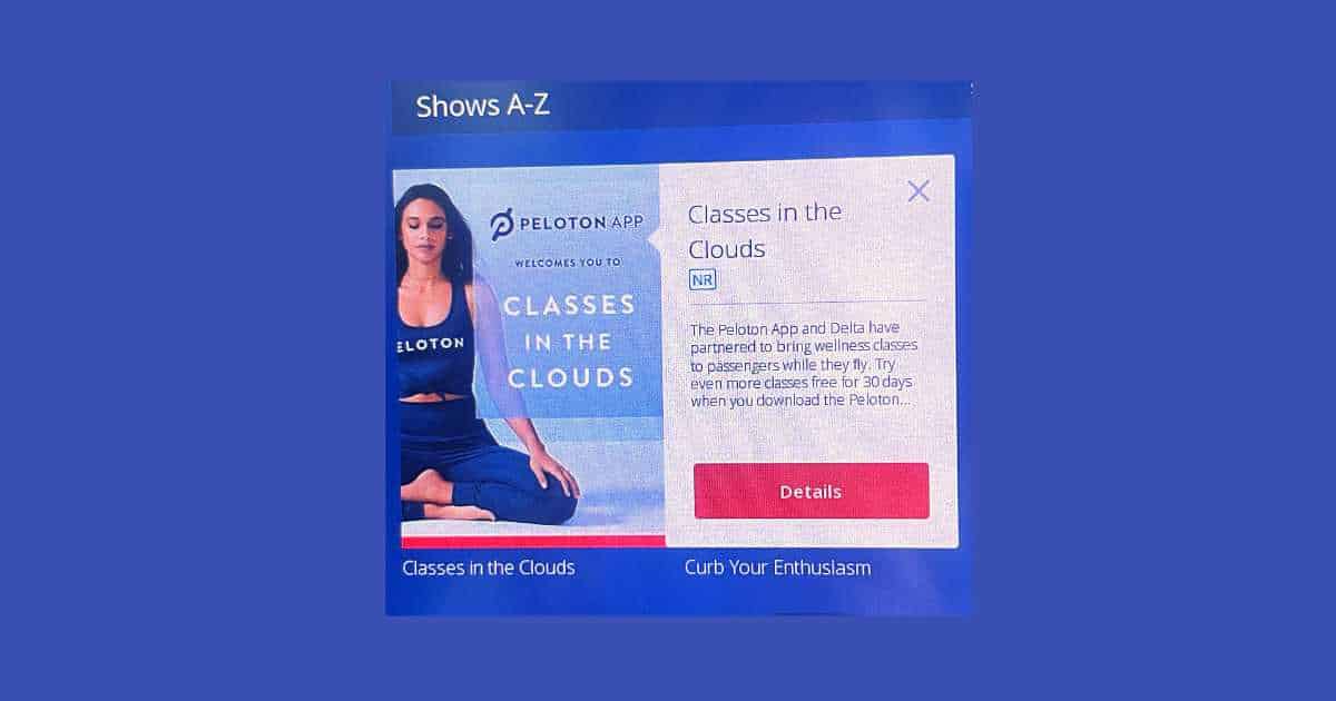Peloton Classes in the Clouds (Delta Airlines) Review - MyPurseStrings.com